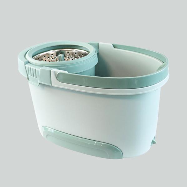 Quality Dual Drive Rotary Microfiber DJY 8010 Household Mop Bucket Telescopic Handle for sale