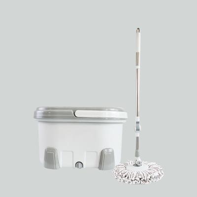 China Floor Cleaning Adjustable Spin Mop And Bucket Set 360 Degree Rotatable Magic Mop And Bucket for sale