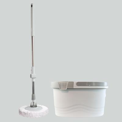 China Microfibre Rotating Mop And Bucket For Home 360 Spin Mop Bucket Set XGDD 8012 for sale