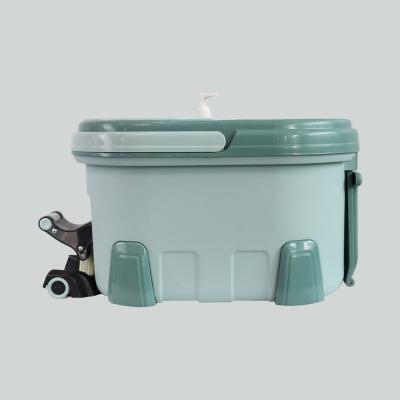 China 360 Spin Microfiber Twist Mop And Bucket Steel Pole With Twist Handle Squeeze Mop And Bucket Set for sale