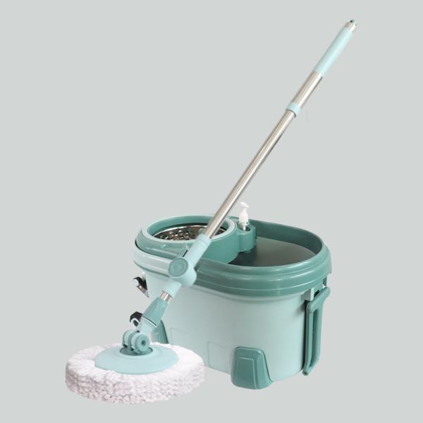 Quality 360 Spin Microfiber Twist Mop And Bucket Steel Pole With Twist Handle Squeeze for sale