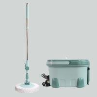 Quality ISO9001 Magic Single Bucket And Flat Self Wringing Mop Bucket 360 With Spin for sale
