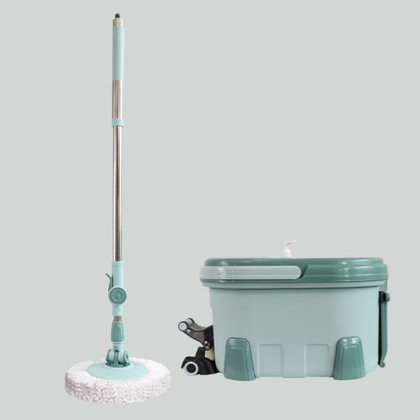 Quality ISO9001 Magic Single Bucket And Flat Self Wringing Mop Bucket 360 With Spin Bucket for sale