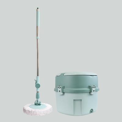 China Hands Free Round Head Spinning Mop With Bucket XHM 8020 For Home Floor Cleaning for sale