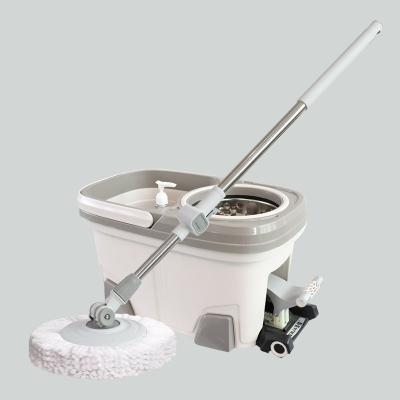 China Dry Wet Separation Cleaning Rotating Mop And Bucket 360 Degree With Flat Handle Pedal Bucket 2.4kg for sale
