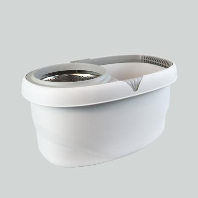 China Rotating Mop And Bucket Stainless Steel Extendable Handle Circular Floor Cleaning Mop for sale