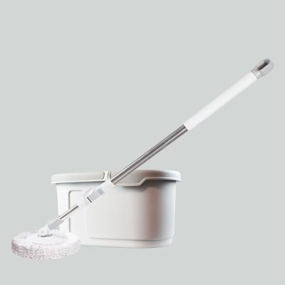 China Household 360 Rotating Spin Mop And Bucket Stainless Steel Rod + Microfiber Cloth Head for sale