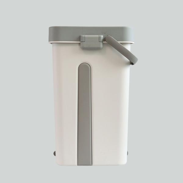 Quality White Squeeze Flat Mop And Bucket Set Long Handle Hardwood Floor 7.5L Capacity for sale