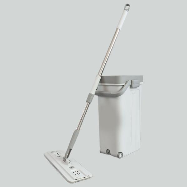 Quality 360 Degree 2 Sided Floor Cleaning flat squeeze mop bucket Magic Mop 2.5kg for sale
