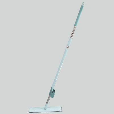China Microfiber Flat Mop Set Steel Hand Free Flat Squeeze Mop Household Hand Free Flat Squeeze Mop for sale