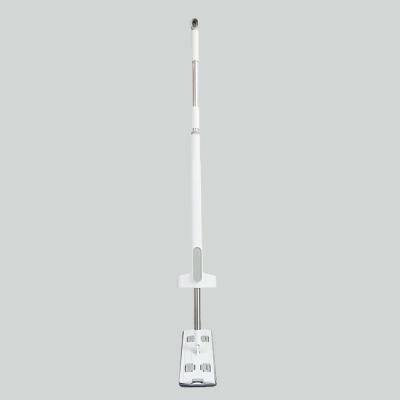 China 1.36M Microfiber Flat Mop With Steel Pole Household Cleaning Tool Hand Free for sale