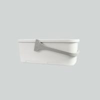 China PP Material Flat Mop Bucket With Handles Multifunctional Foldable Mop Basket for sale