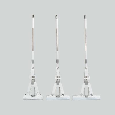 Self Wringing Floor Cleaning Magic Pva Mop Wide Roller Sponge Head With Stainless Steel And Stainless Pole