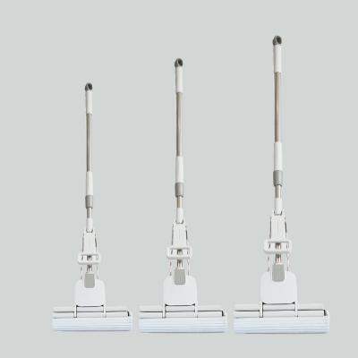 China 27/33/38cm Easy Wringing Quadruple Pva Magic Mop Roller Foam Squeeze With Absorbent Sponge Head for sale