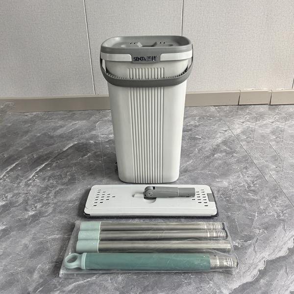 Quality 360 Degrees Flat Spin Mop With Bucket Vertical Washing For Home Cleaning for sale