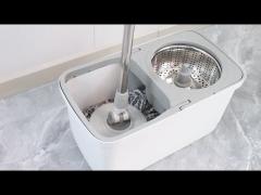 Round Floor Cleaning Spin Mop Bucket Set 6L 46*25*24 CM With Mop Refill Replacement Parts