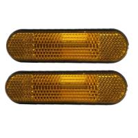 China Custom Electric Bicycle Reflex Reflectors CQC GB/T31887 E-mark 0.1 lb Yellow Red for sale