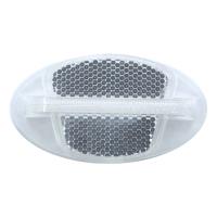 China Custom Mountain Bike Reflex Reflectors CPSC AS BS ISO White Amber Clip On 0.1 lb for sale