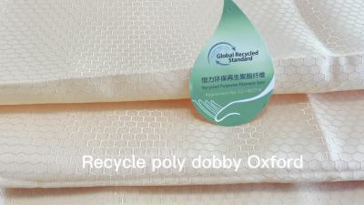 China 100%RPET fabric recycled polyester jacquard striped Oxford fabric for bag for sale