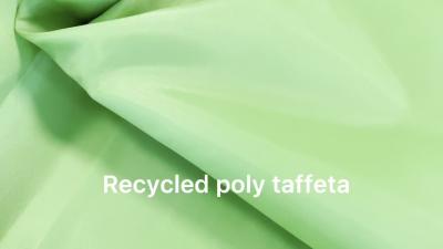 China China  factory 320T Recycled polyester taffeta Fabric for bag cloth lining for sale
