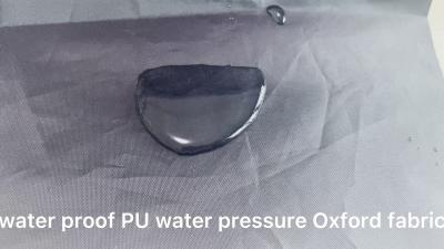 China 75D waterproof pu coating water pressure 17000mm polyester fabric for rain coat for sale