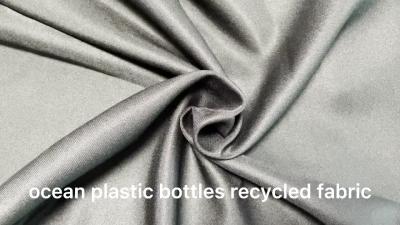 China China factory ocean recycle 210T pongee Recycled polyester fabric for cloth for sale