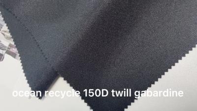 China 150D 2/2 twill OXFORD ocean recycle Fabric for garment uniform for sale