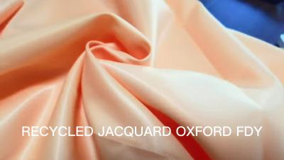 China Factory Direct Supplier RECYCLED POLY JACQUARD HONEYCOMB 100%polyester fabric oxford for sale