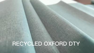 China China Professional Manufacturer RECYCLED POLY 500D 72T polyester fabric oxford for sale