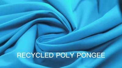 China Sunshade and antifouling umbrella / car cover RECYCLED POLY PONGEE FABRIC for sale