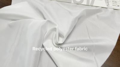 China Used Clothes Recycled Pongee 75D plain eco-friendly polyester fabric for garment for sale