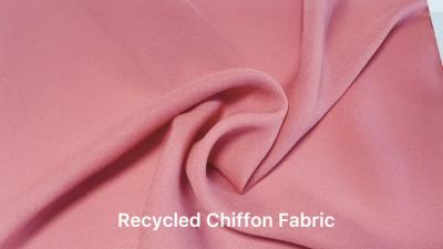 China China supplier recycled chiffon 75D velocity 100% polyester recycled fabric for garment for sale