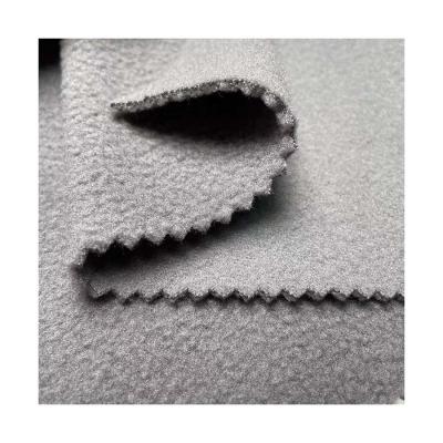 China recycle PET Polar fleece double brush single fleece polyester fabric for winter hat for sale