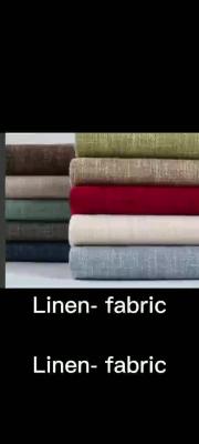 China Upholstery Soft Sofa 100%polyester Faux Linen Look Fabric for sale