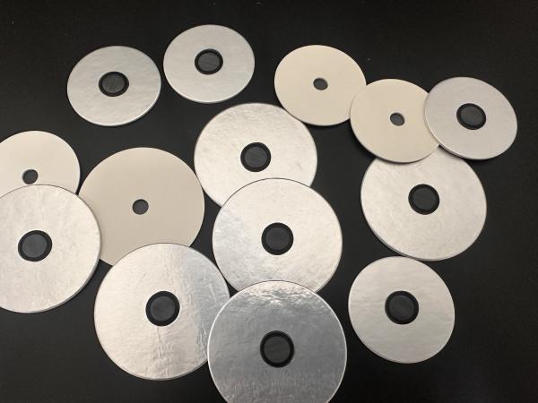 Quality Aluminum Foil Paperboard Venting Seal Liner for Agrochemical Packaging | Diameter 20mm–130mm | Pressure Relief & Leak Prevention for sale