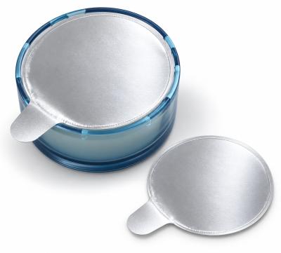 China 0.15 mm × 65 mm Heat-Sealable Aluminum Foil Seal with 20 mm Pull Tab for Car Air Freshener Containers for sale