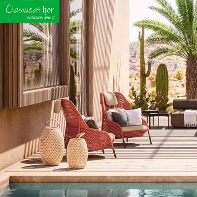 Cina Villa Balcone Arredamento da giardino Moda Divano di rotino per hotel e casa in vendita