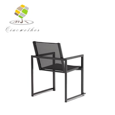China Material superior e estrutura de alumínio de malha Design moderno Poltrona dobrável para o exterior para desempenho à venda