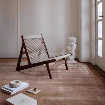Cina Moderni mobili da patio in teak impermeabile per esterni Eco-friendly Solid Wood Rope Chair Set per divano da giardino in vendita