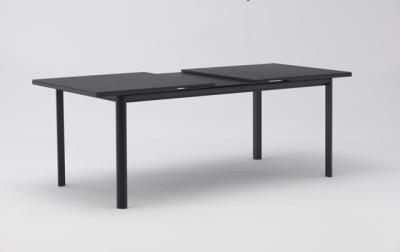 China Buitenmeubilair Glasverlenging Eettafel en vouwstoel met weerbestendige materialen Te koop