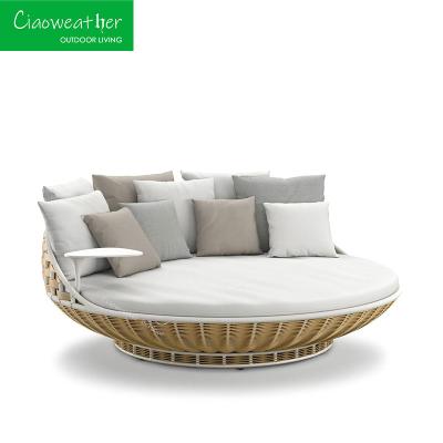 China Hotel Outdoor Sun Loungers Frame Modern Design Style for Deckchair Beach Lounge Chair Lounge Bed Coffee Patio Furniture for sale