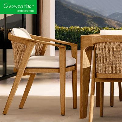 Cina Cussini impermeabili per giardino Sedie da pranzo mobili in teak Outdoor Garden Patio Hotel in vendita