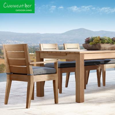 Cina Moderno arredamento da giardino in legno di teak di lusso seduta da pranzo all' aperto per il concorso alberghiero in vendita