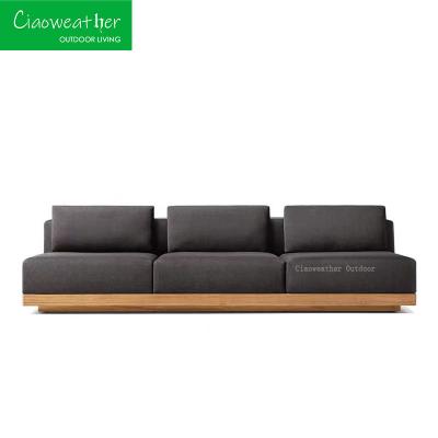 Cina Divano da giardino in legno di teak di colore personalizzato per combinazioni all' esterno in patio in vendita