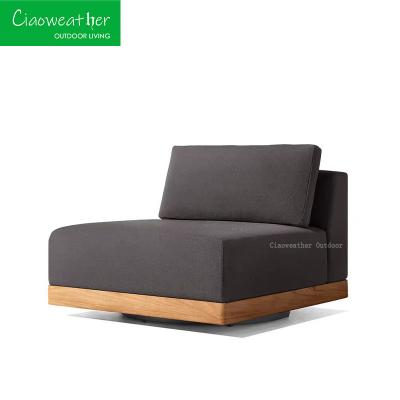 Cina Divano da giardino in legno di teak di colore personalizzato per combinazioni all' esterno in patio in vendita