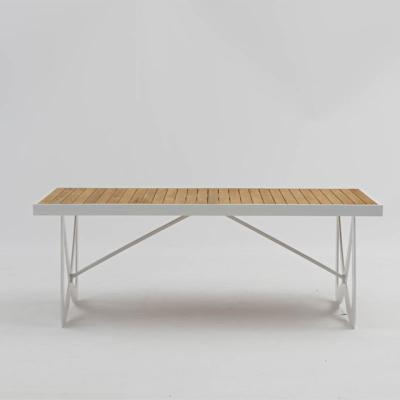 Cina Set giardino esterno rivestimento in polvere Tavolo da pranzo con cuscino in vendita