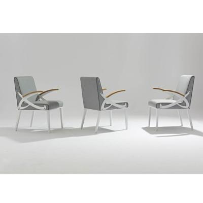 Cina Set giardino esterno rivestimento in polvere Tavolo da pranzo con cuscino in vendita