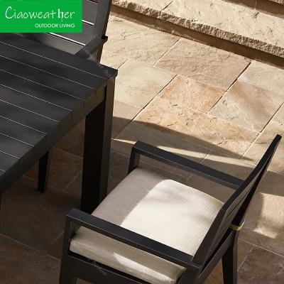 Cina Moderno arredamento da giardino in legno di teak di lusso seduta da pranzo all' aperto per il concorso alberghiero in vendita