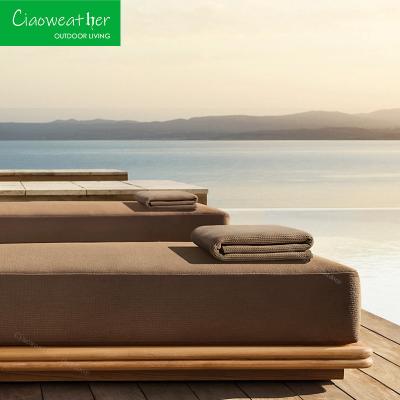 Cina Modern sun loungers per il lusso Resort Chaise al Hotel Patio Outdoor Pool Teak in vendita