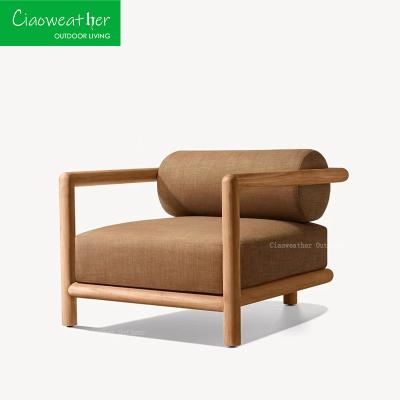 Cina Giardino all'aperto Set di divani a colori personalizzati di legno di teak resistente al tempo in vendita